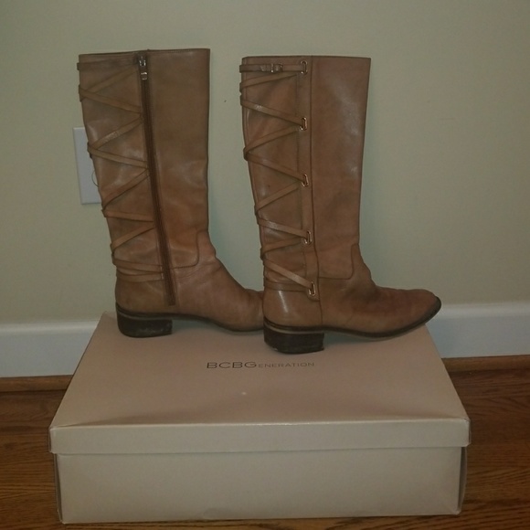 BCBGeneration | Shoes | Bcbgeneration Brown Leather Boots 9m | Poshmark